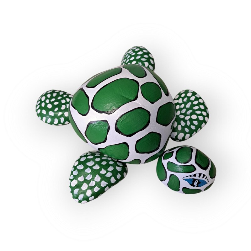 Painted Turtle Rock - Etsy