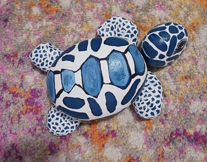 Turtle Painted Rock Garden Decor Hand-painted Gifts for Turtle Lovers ...