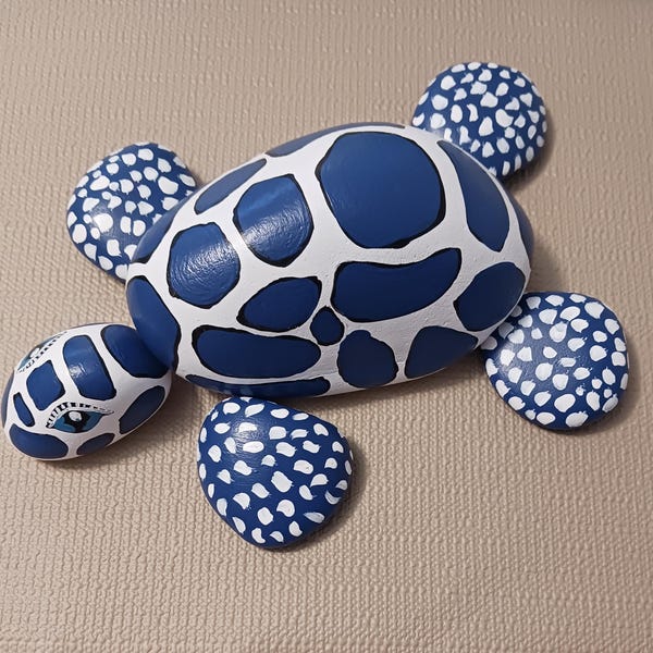 Painted Turtle Rock - Etsy