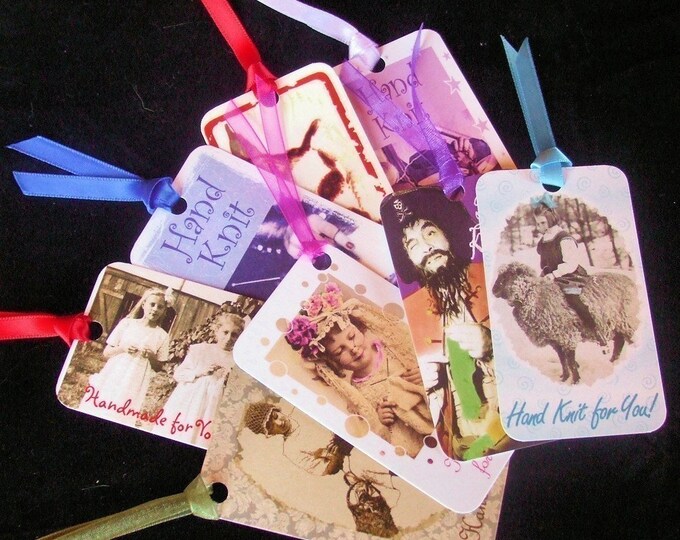 8 Fiber Care Gift Tags Assorted Designs for Knit, Crochet or Any ...