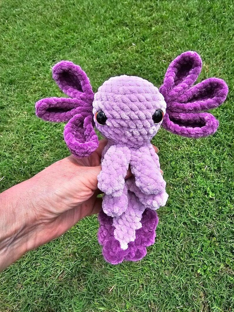 Axolotl Snuggler Crochet Pattern, PDF Only NO SEW! - Etsy