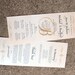 Double Sided Mini Scroll Wedding Programs | Etsy