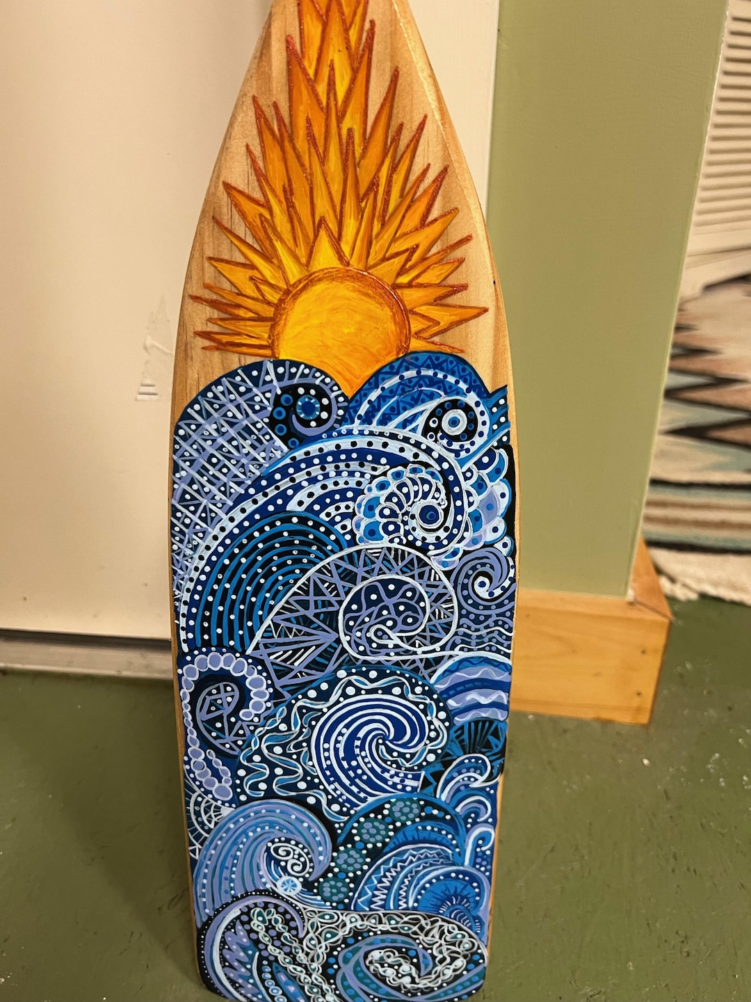 Painted Paddle, Boat Paddle Art, Canoe Paddle Art, Lake Art, Lodge Art ...