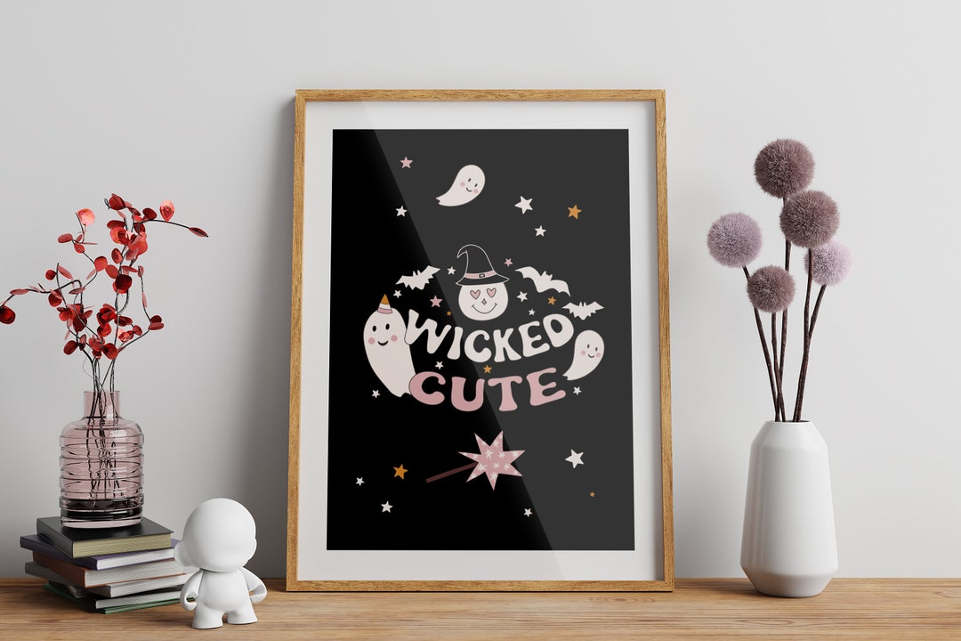 Wicked Cute Halloween Poster, Halloween Printable Art, Halloween ...