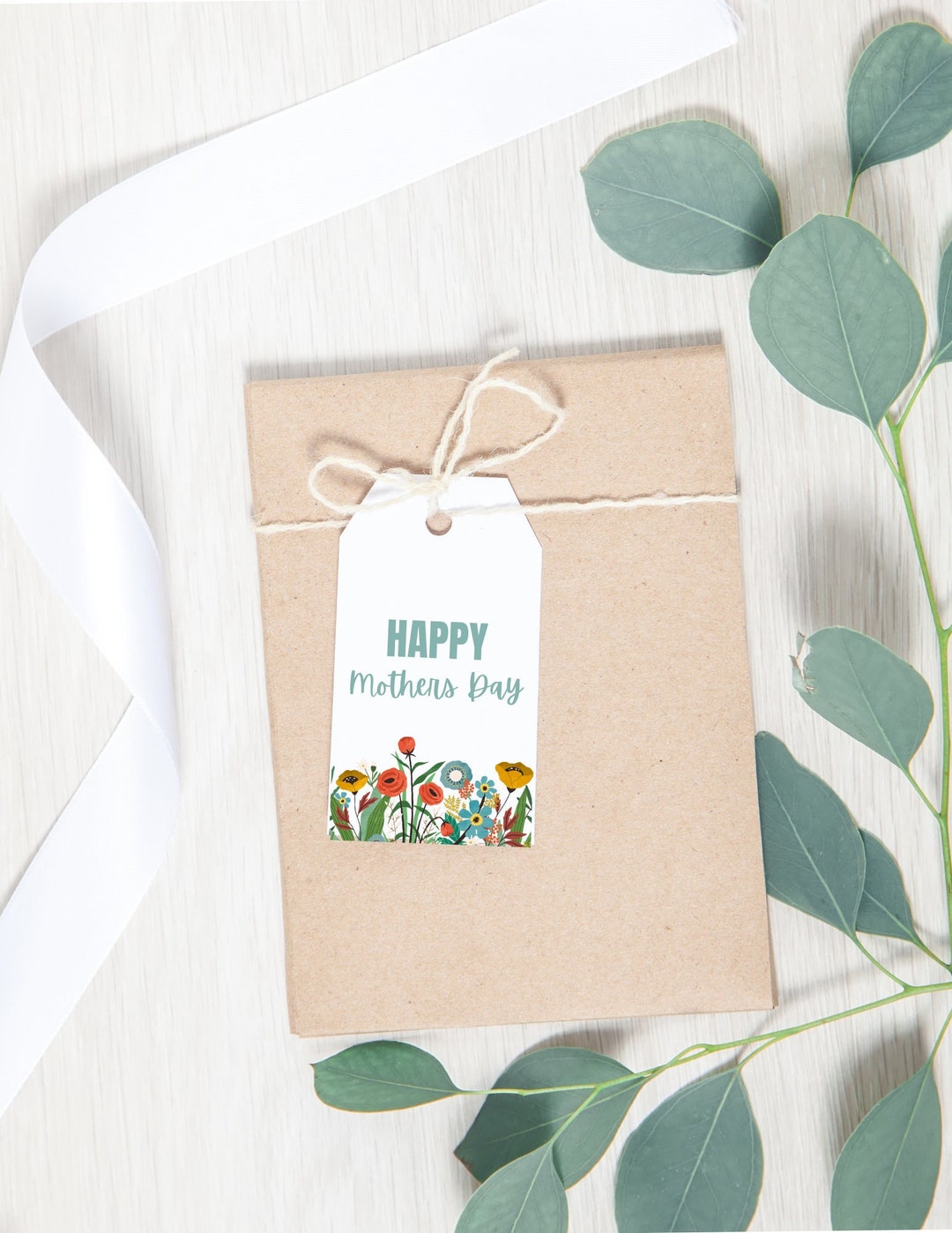 Mothers Day Floral Tag Printable, Mothers Day Gift Tag Printable ...