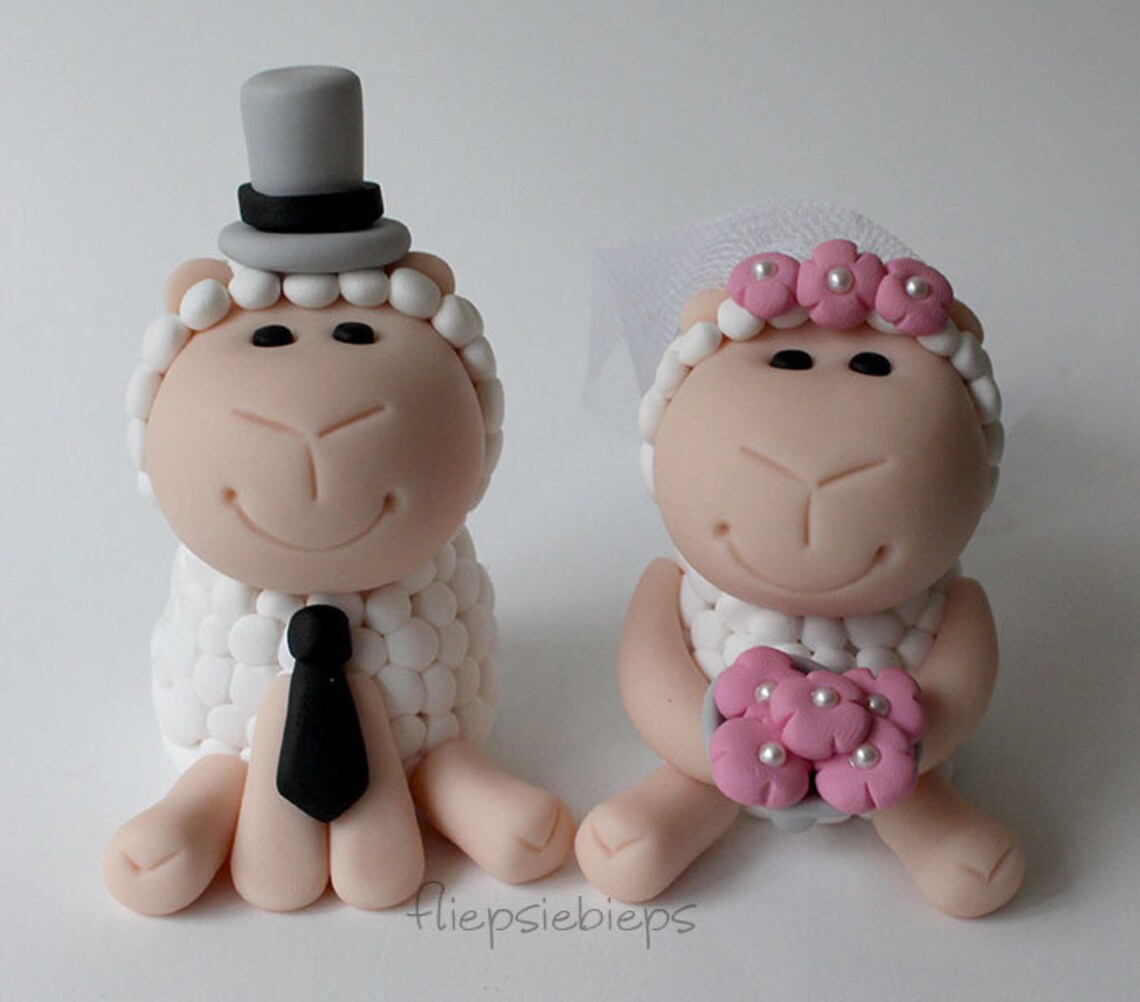 Custom Sheep Wedding Cake Topper | Etsy