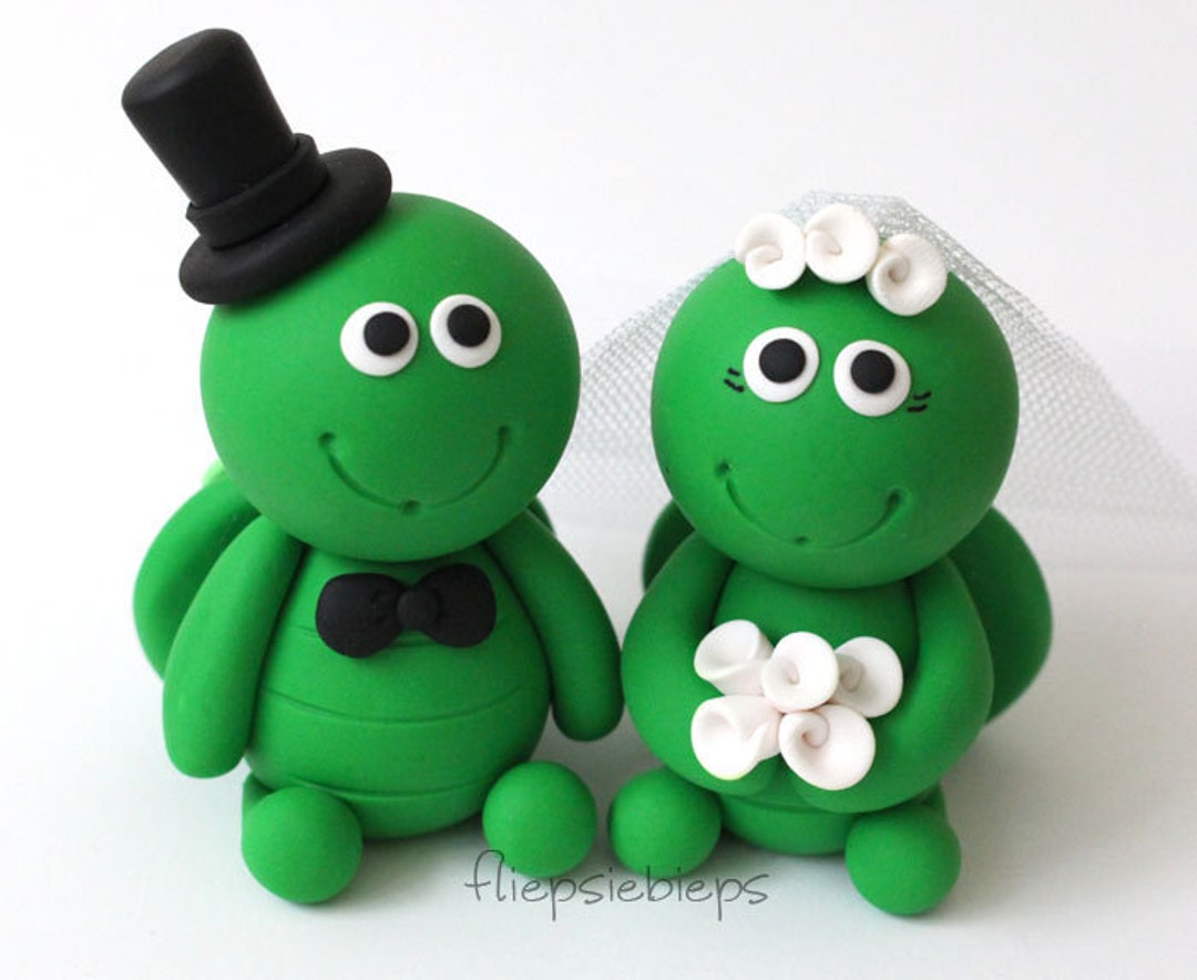 Turtle Cake Topper Wedding Custom - Etsy