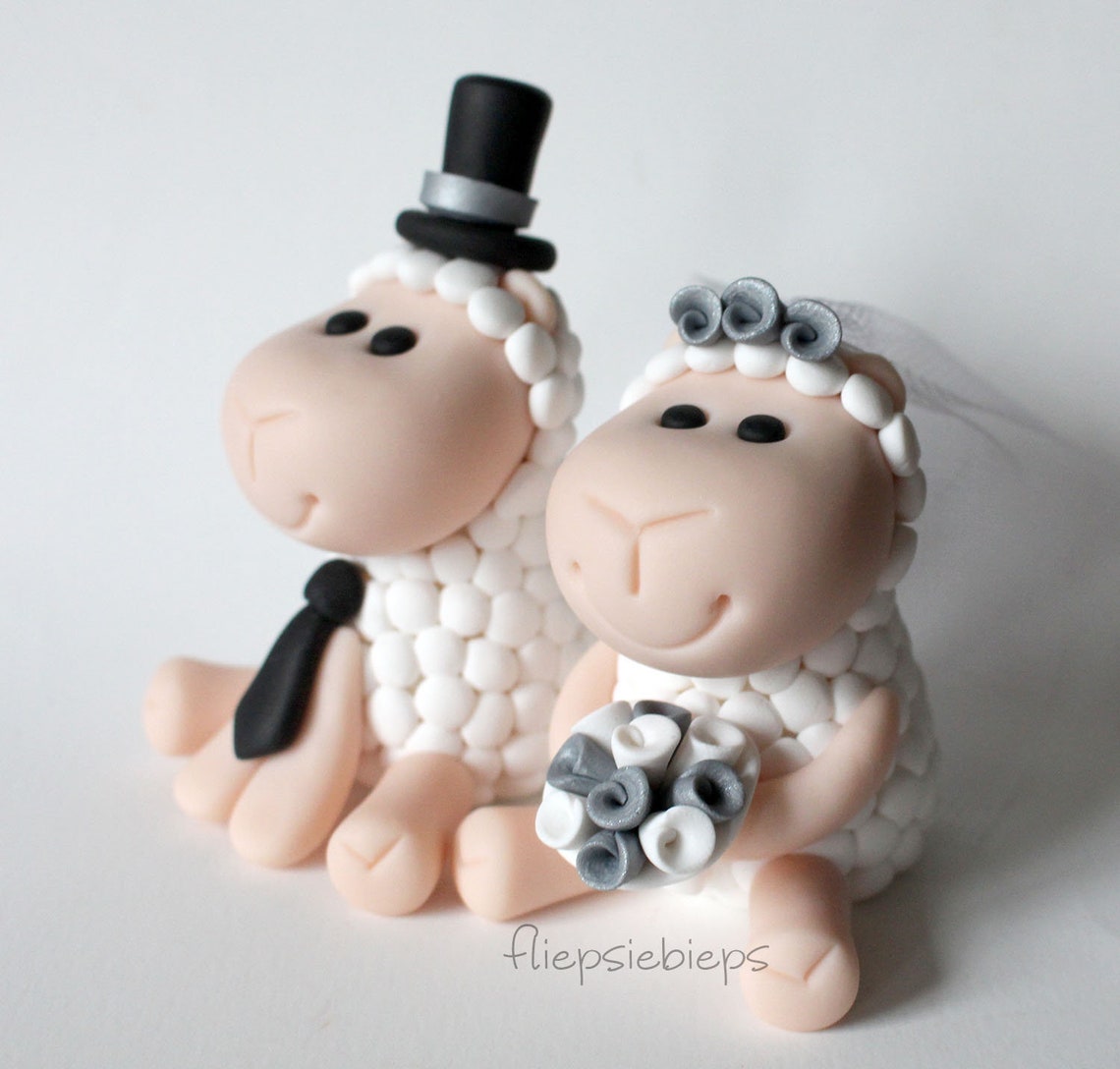 Custom Sheep Wedding Cake Topper | Etsy