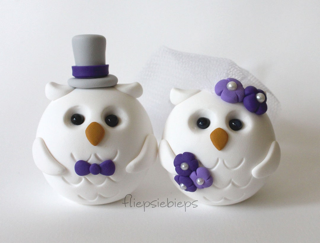 Custom Owl Wedding Cake Topper - Etsy