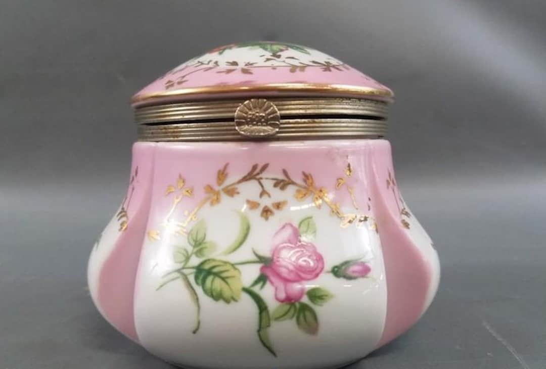 Vintage RS Prussian Lidded Porcelain Vanity Trinket Box - Etsy