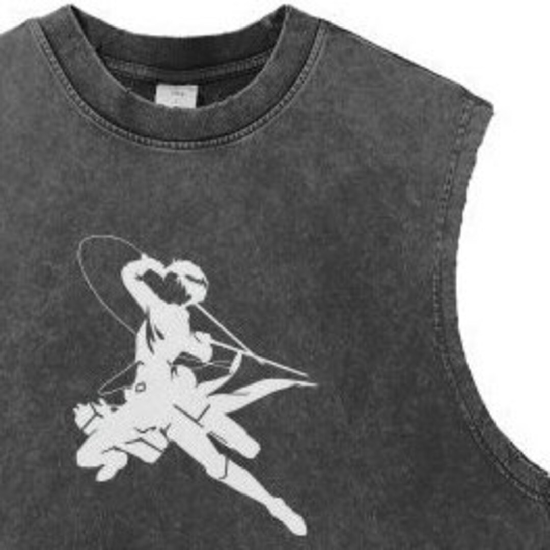 Levi Ackerman attack on Titan Embroidered Streetwear Unisex Snow Washed ...