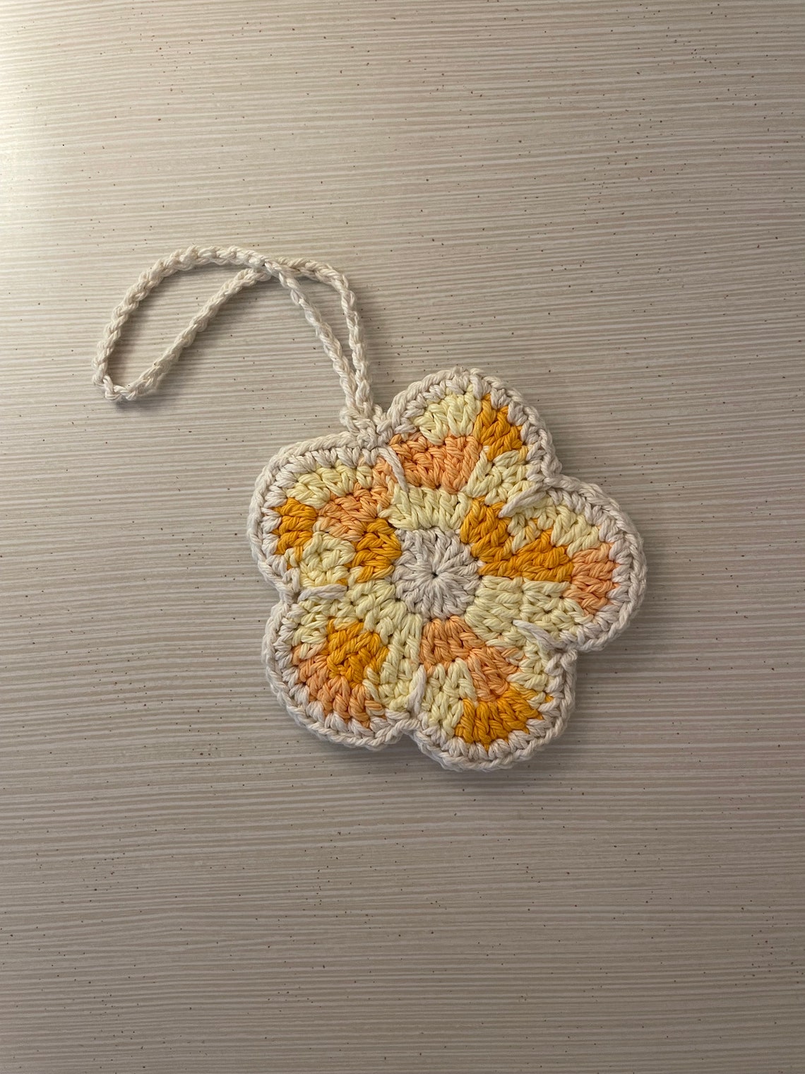 Crochet Flower Pouch | Flower Bag Charm | Bag Tag - Etsy