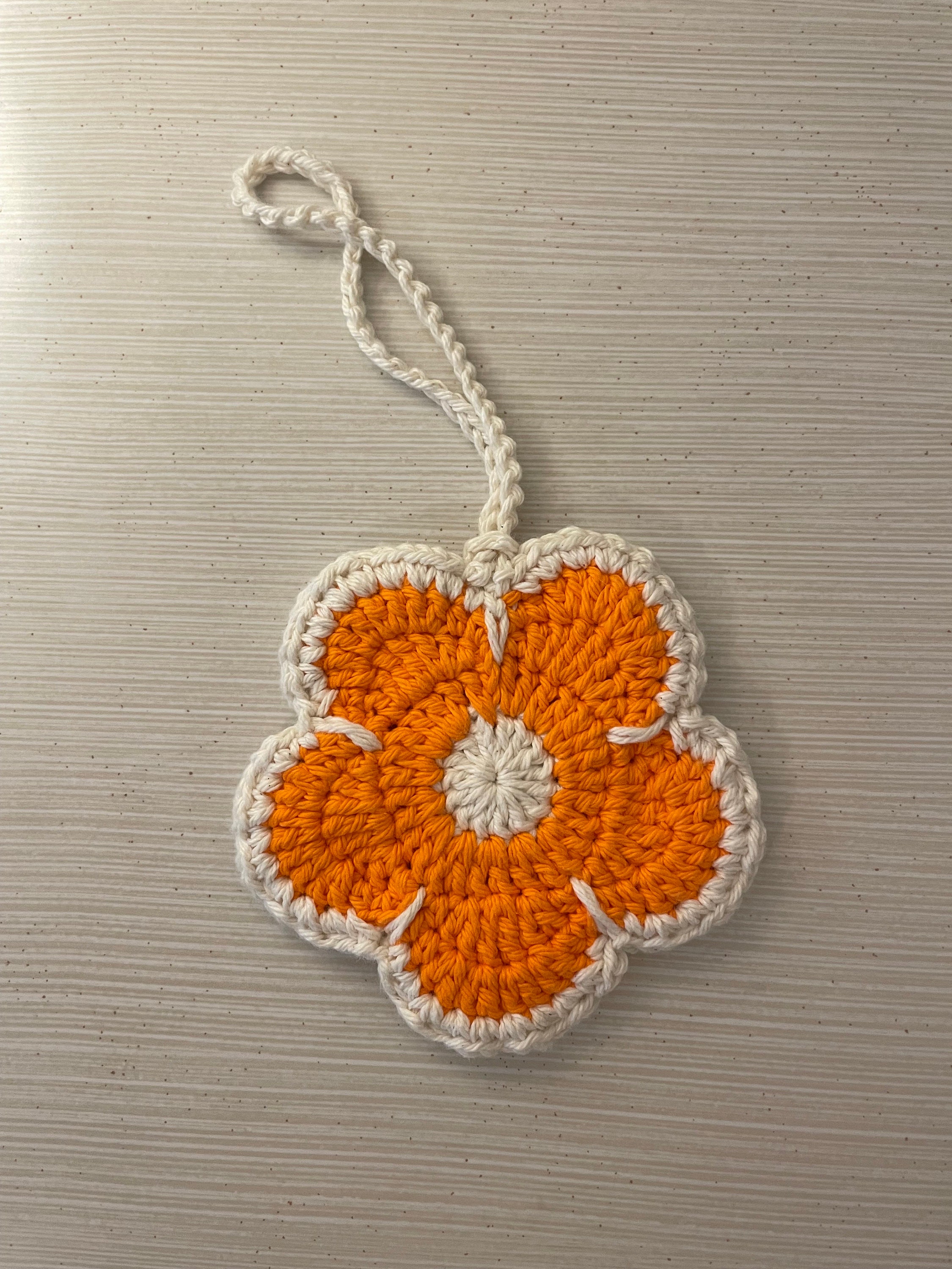 Crochet Flower Pouch | Flower Bag Charm | Bag Tag - Etsy