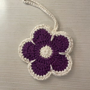 Crochet Flower Pouch | Flower Bag Charm | Bag Tag - Etsy