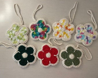 Crochet Flower Pouch Flower Bag Charm Bag Tag - Etsy
