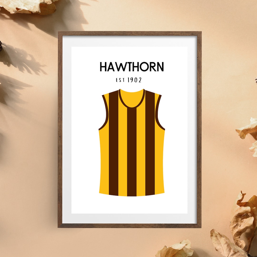 Hawthorn Printable | Digital AFL Wall Art | Hawthorn Poster Print | AFL ...