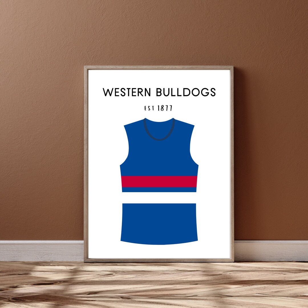 Western Bulldogs Printable | Digital AFL Wall Art | Bulldogs Poster ...