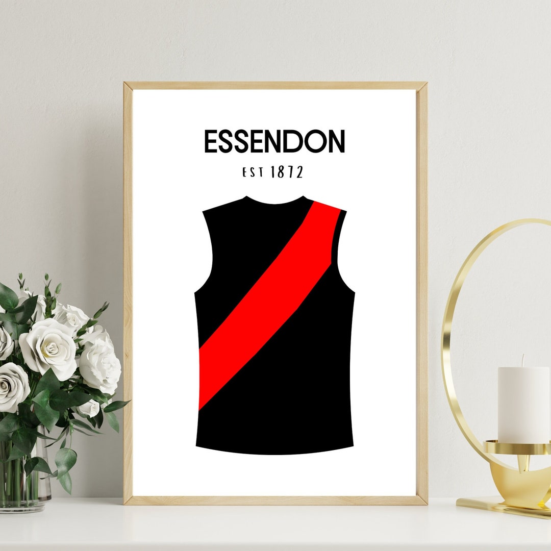 Essendon Printable | Digital AFL Wall Art | Essendon Poster Print | AFL ...