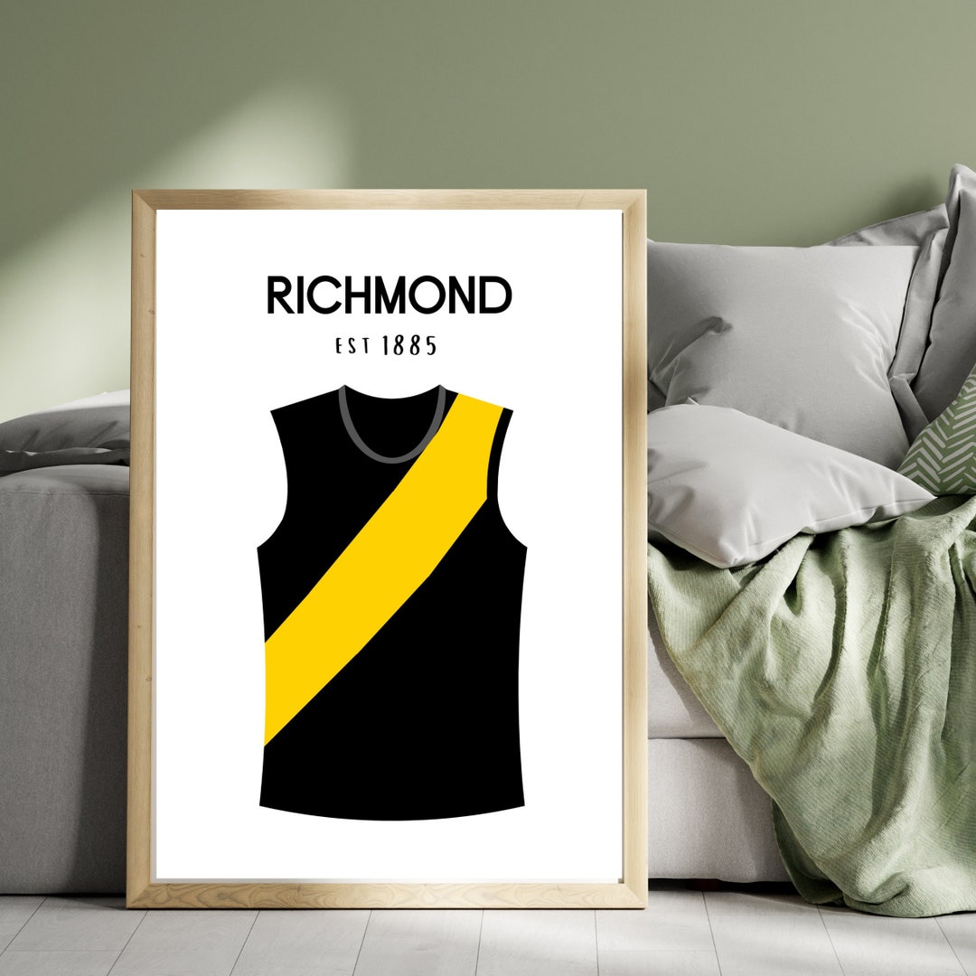 Richmond Printable Digital AFL Wall Art Richmond Poster Print AFL ...
