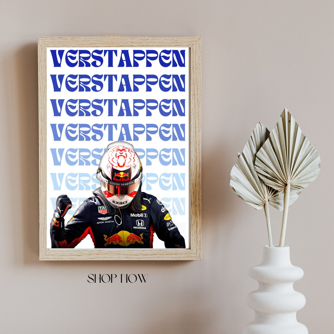Max Verstappen Poster Digital Download, Formula 1 Racing Art, Racing ...
