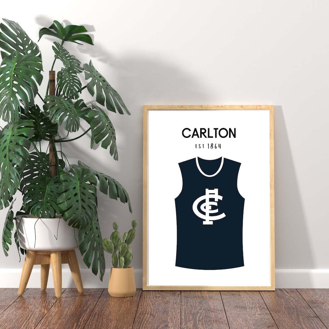 Carlton Printable Digital AFL Wall Art Carlton Poster Print AFL Poster ...
