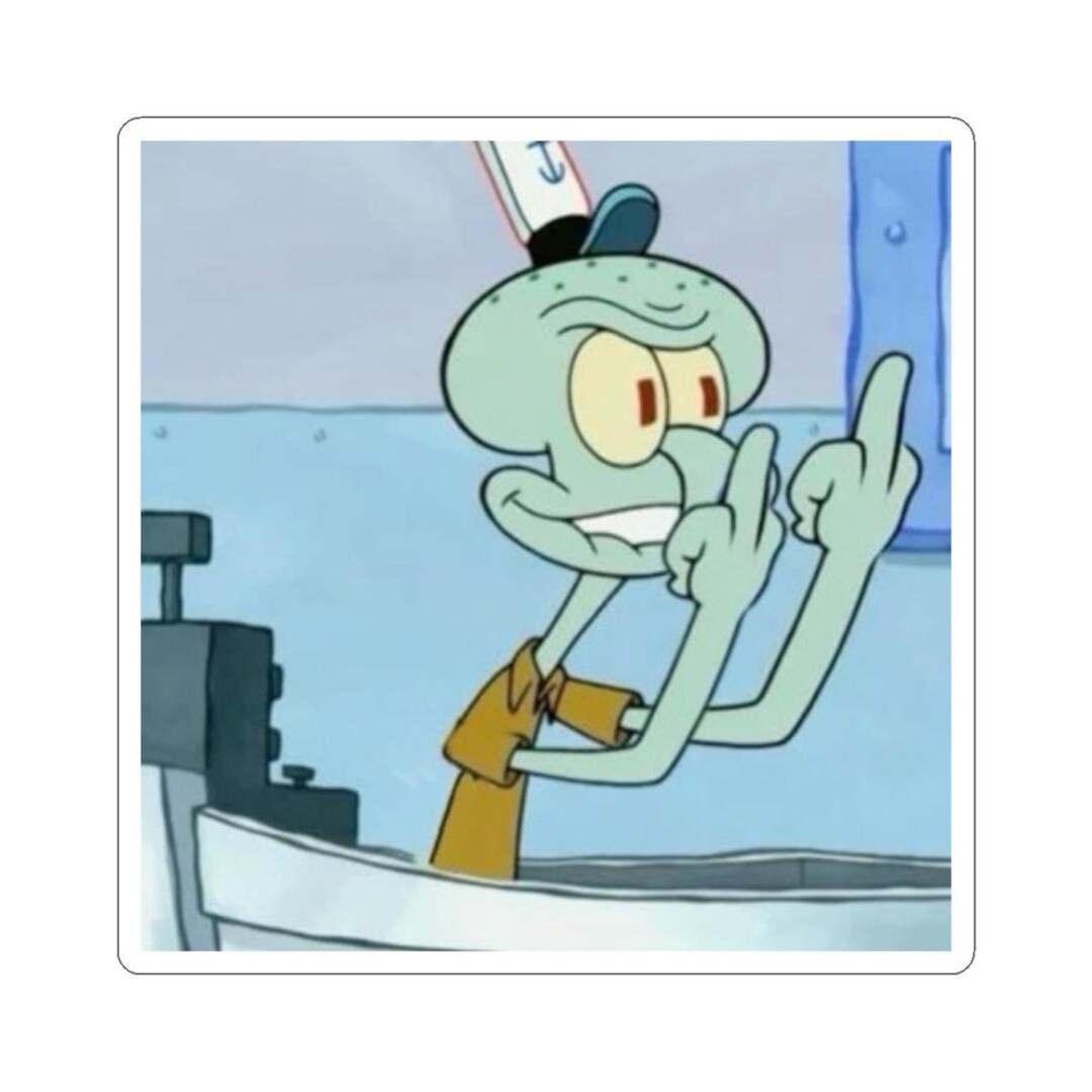 Funny Squidward - Quirky Spongebob Inspired Decals for Laptops and ...