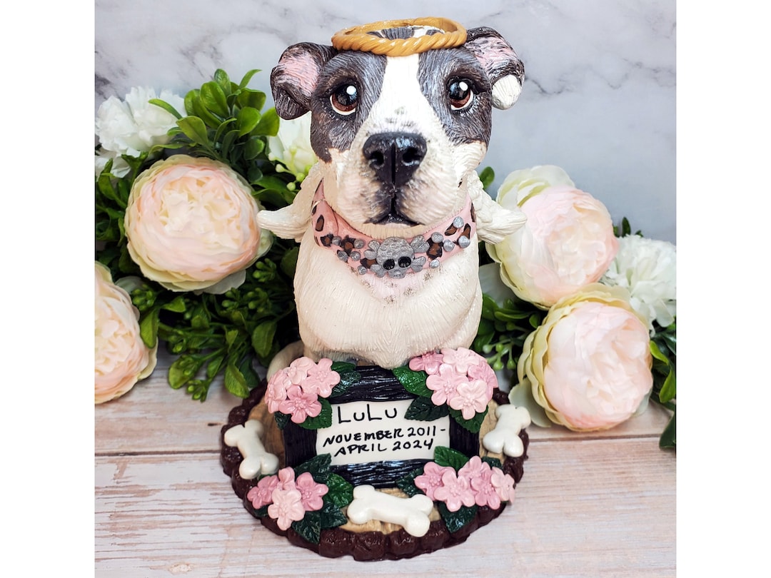 Custom Pet Memorial Sculpture: Handmade Polymer Clay Pet Portrait - Etsy
