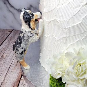 Custom Pet Sculpture Wedding Cake Topper: Handmade Pet Portrait Gift - Etsy
