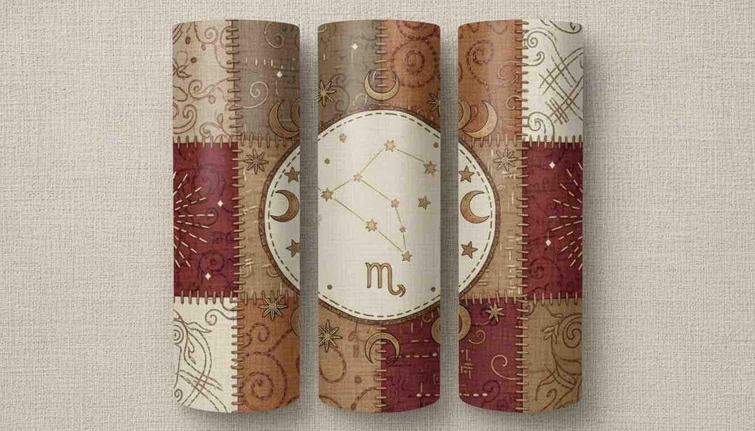 Scorpio Tumbler Wrap: Zodiac Sign Design (digital File) - Etsy