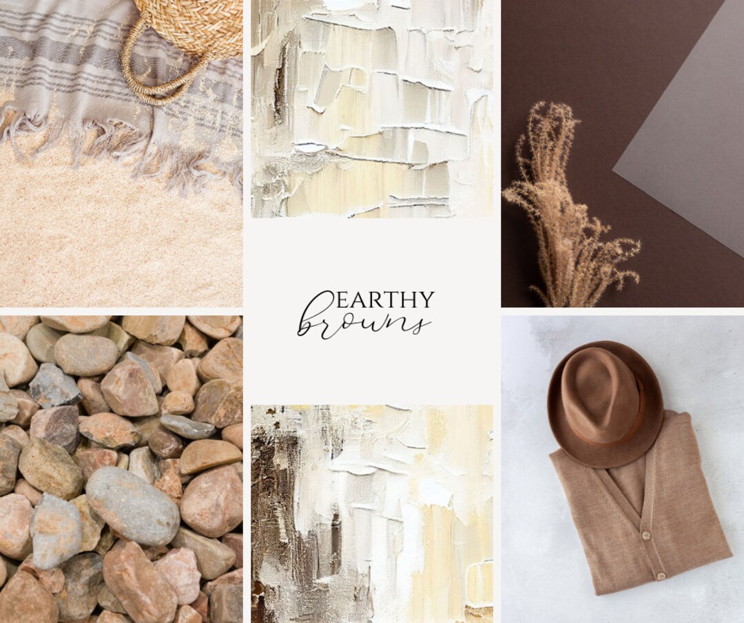 Earthy Browns Color Palettes With Hex Codes - Etsy