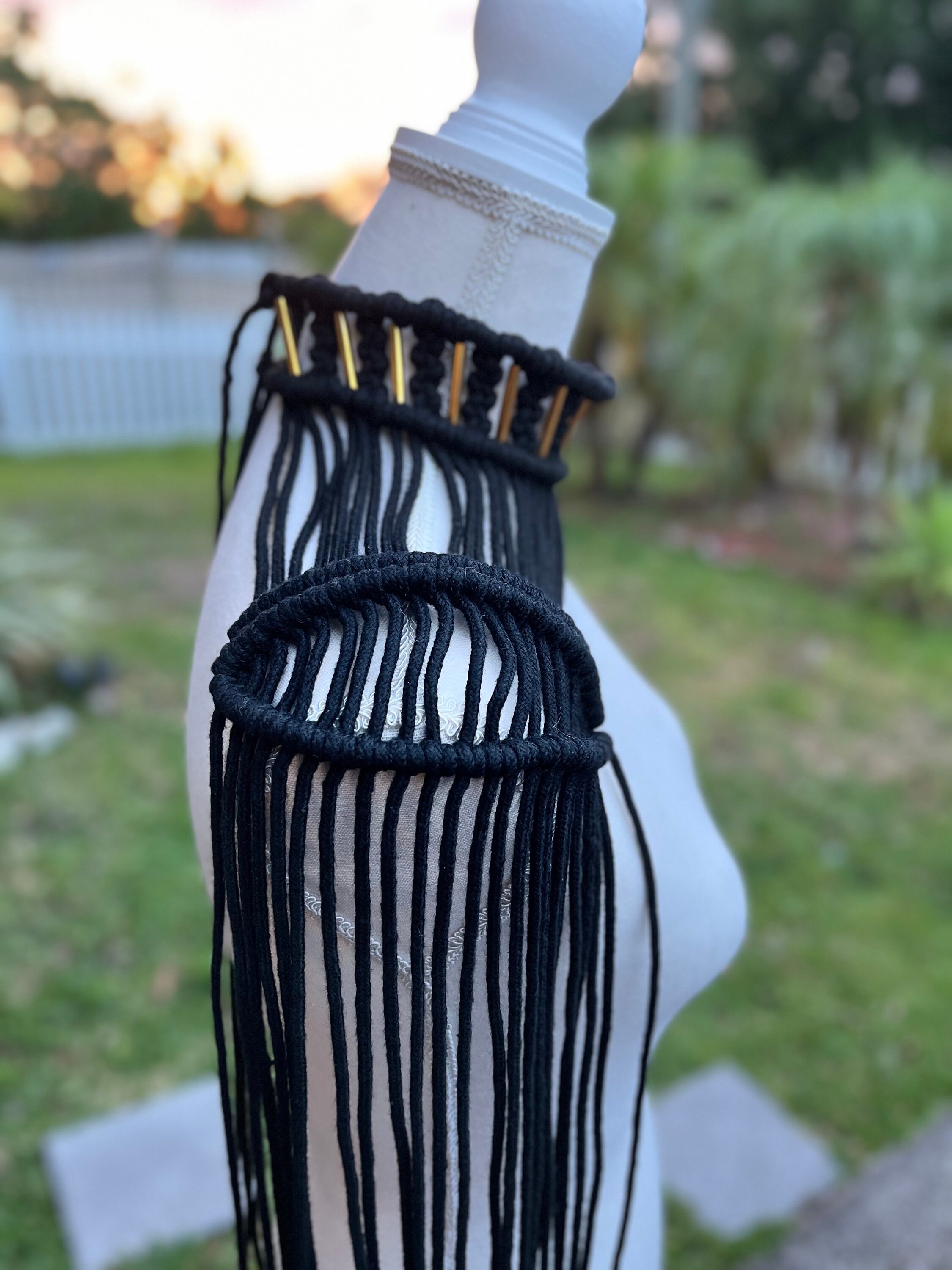 Macrame Shoulder/ Festival Clothing/ Boho Festival Clothing/ Goddess ...