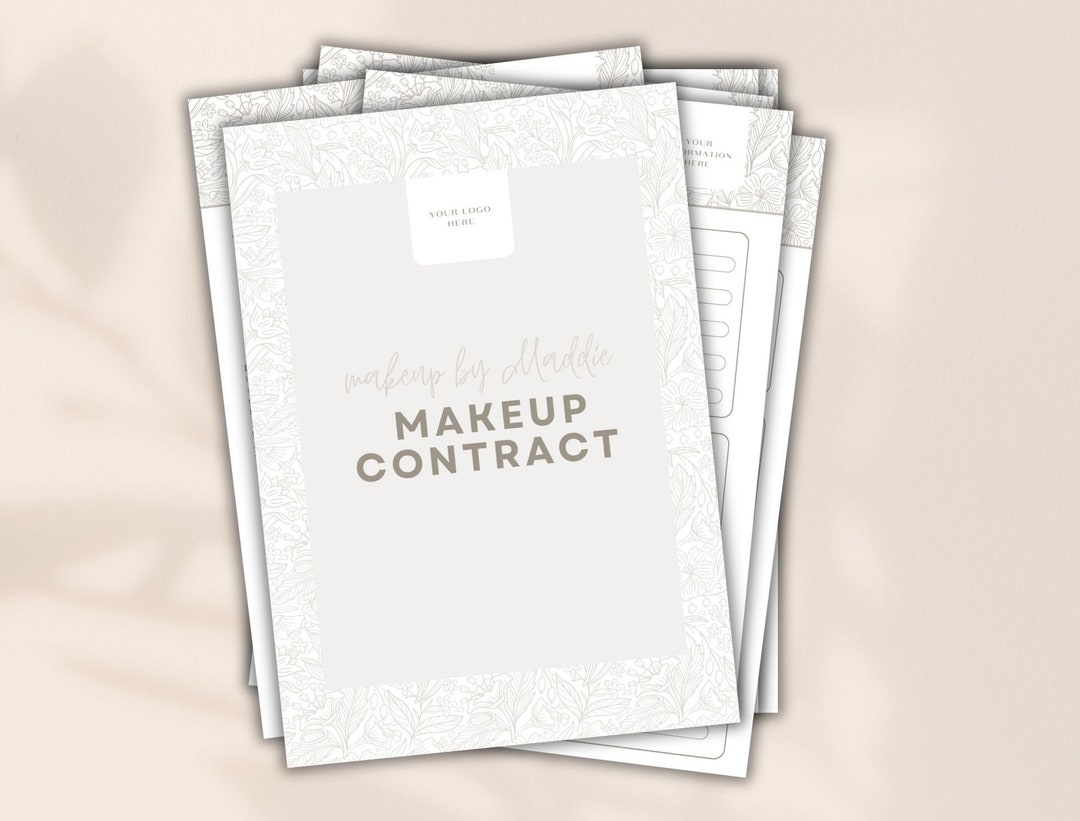 Editable Bridal Makeup Contract Template Freelance Makeup Artist ...