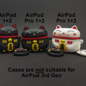 Cat AirPod Case, Maneki Neko AirPod Case, Japanese Cat AirPod Case, Cat ...