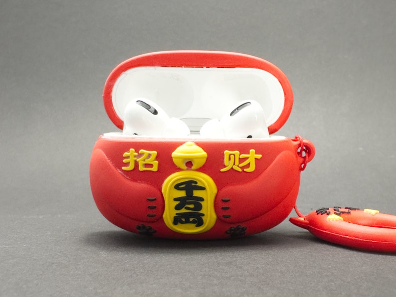 Cat AirPod Case, Maneki Neko AirPod Case, Japanese Cat AirPod Case, Cat ...