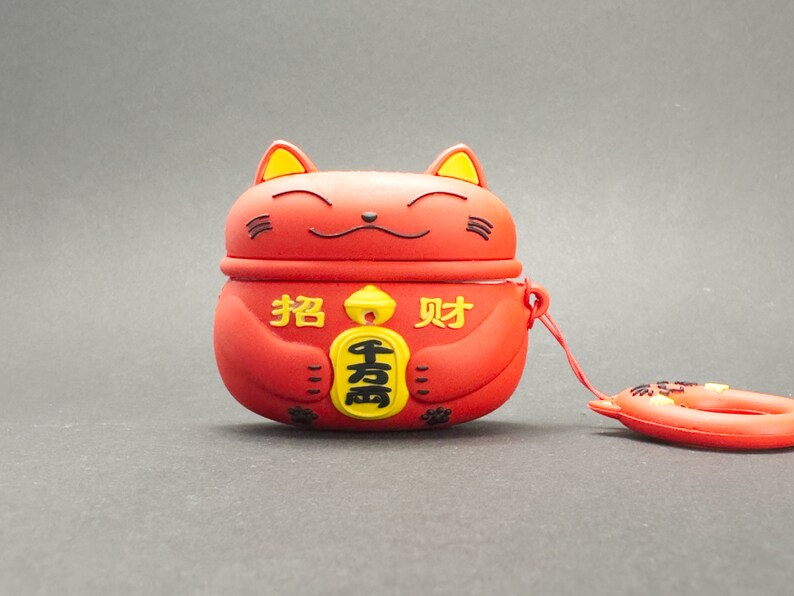 Cat AirPod Case, Maneki Neko AirPod Case, Japanese Cat AirPod Case, Cat ...