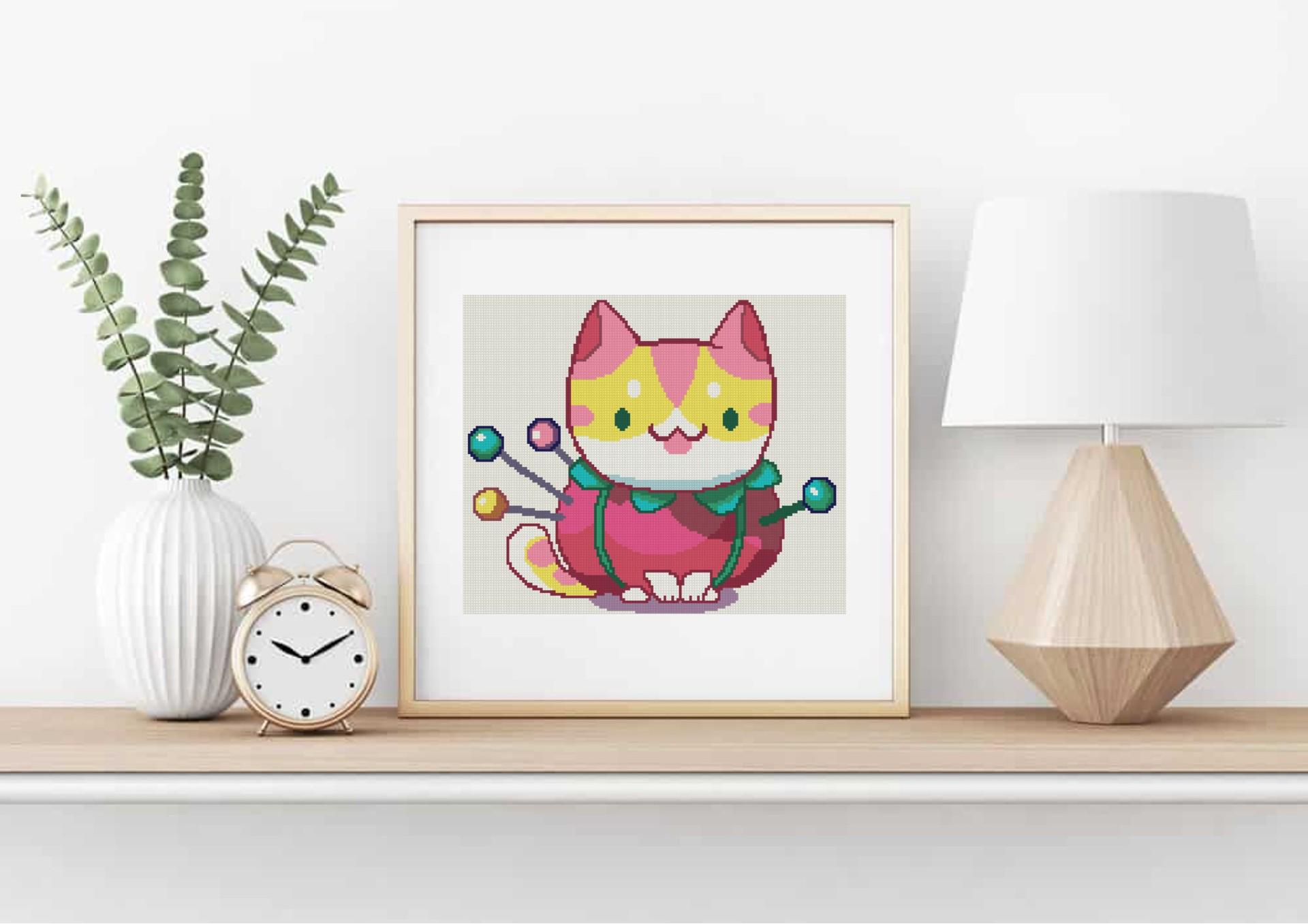 Pin Cushion Cat Cross Stitch Pattern - Etsy