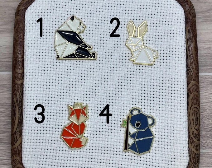 Origami Fox Pin - Etsy