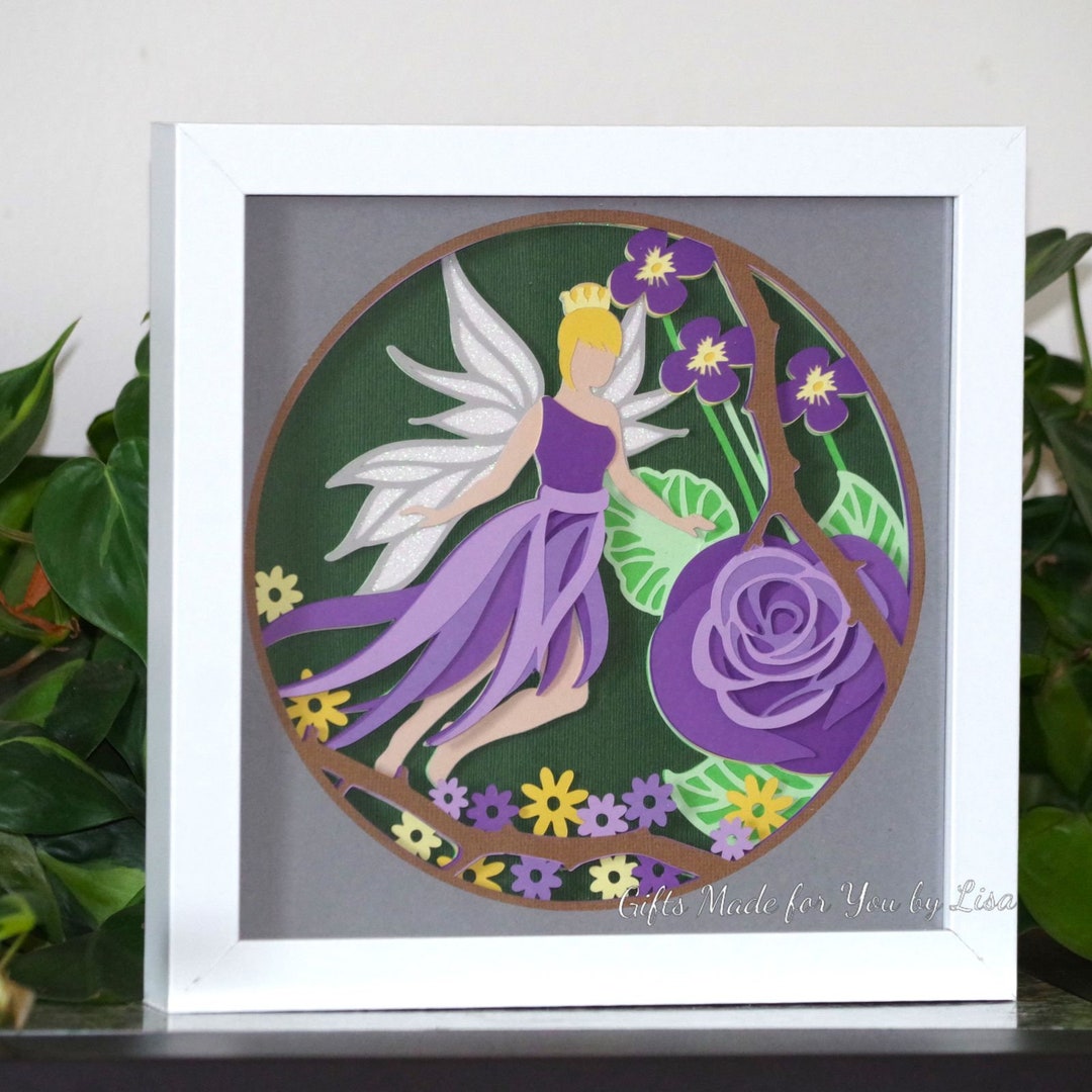 Fairy, Princess, 3D, Layered, Shadow Box, Kids Wall Art, Bedroom Decor ...