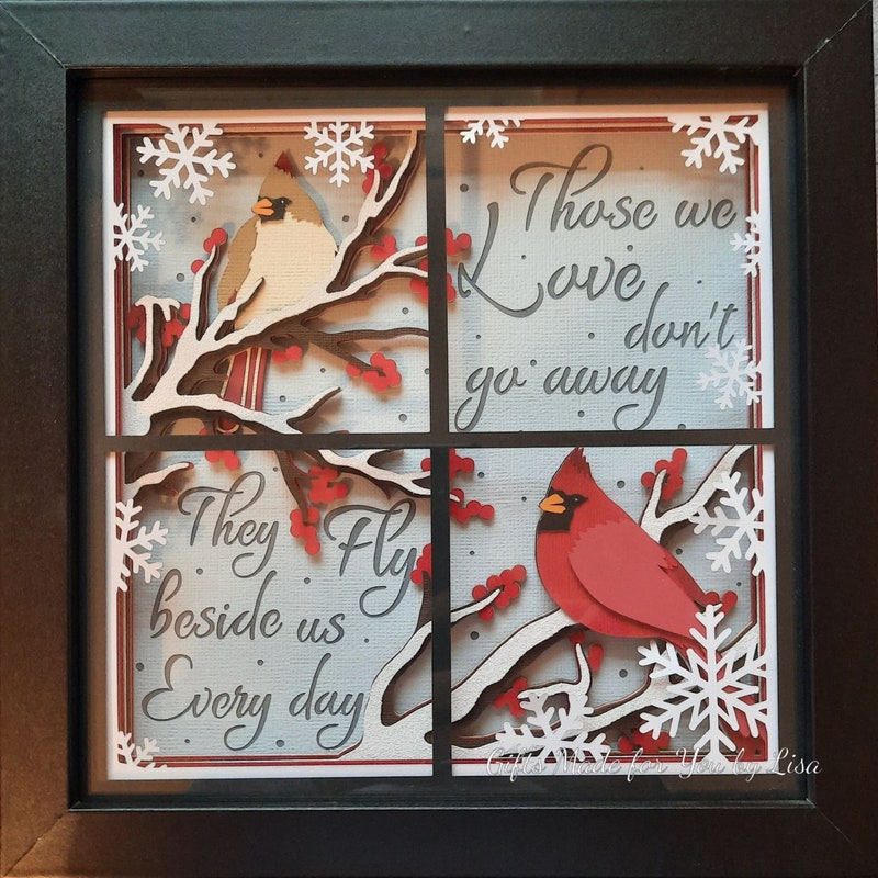 Cardinal Shadow Box - Etsy