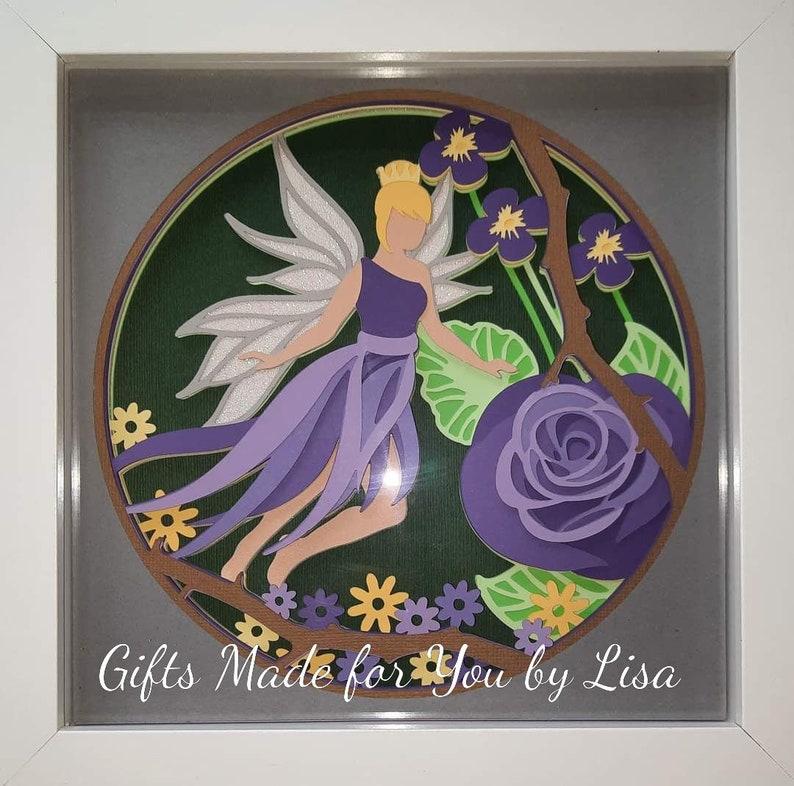 Fairy, Princess, 3D, Layered, Shadow Box, Kids Wall Art, Bedroom Decor ...