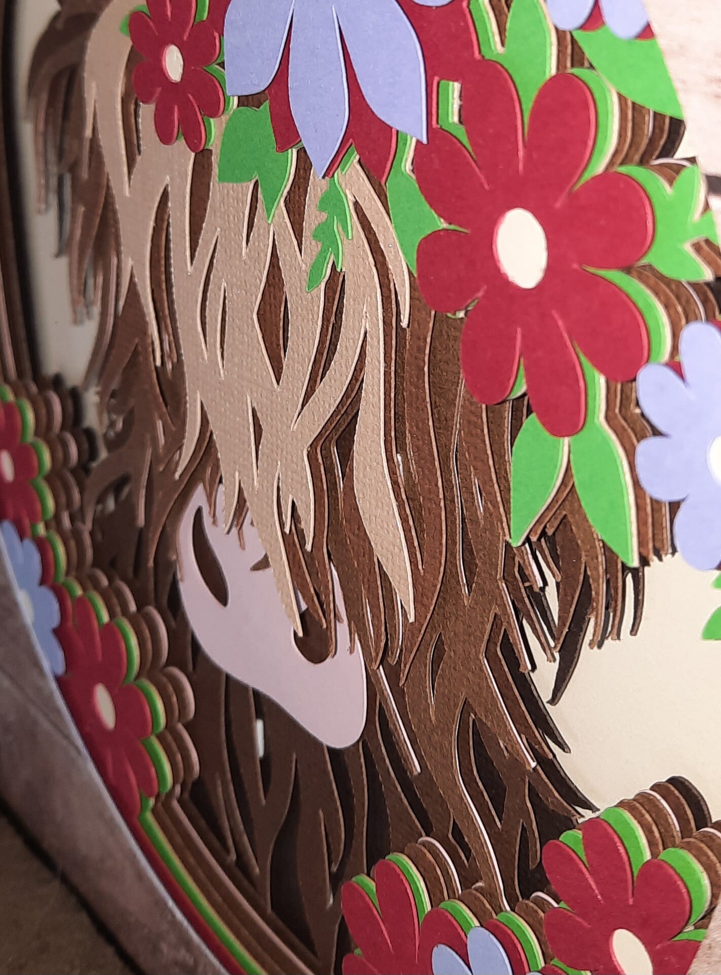 Highland Cow 3D Layered Shadow Box Farm Wall Art Gift Kitchen Decor ...