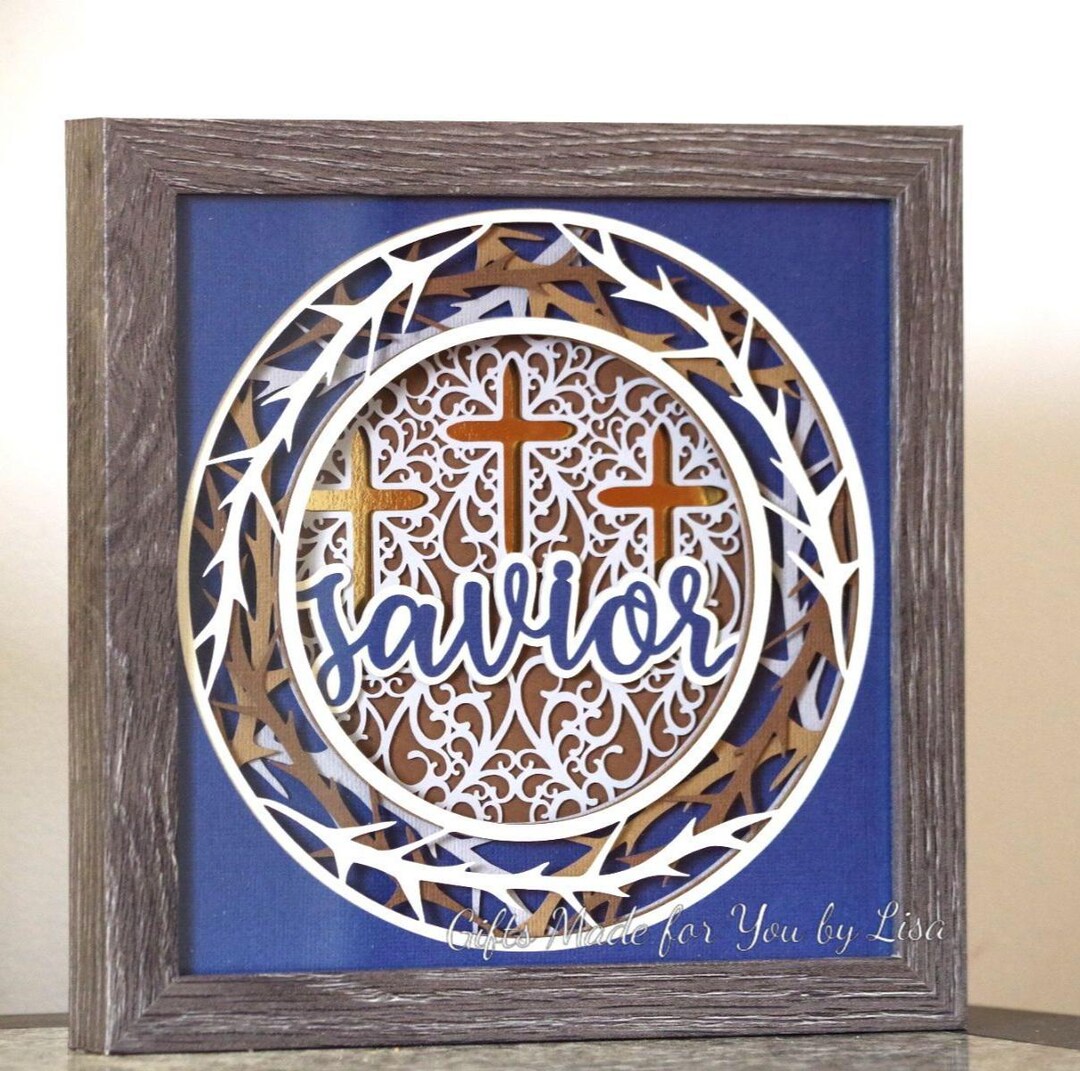 Savior Shadow Box 3D Layered Christian Shadow Box Gift Decor Shadowbox ...