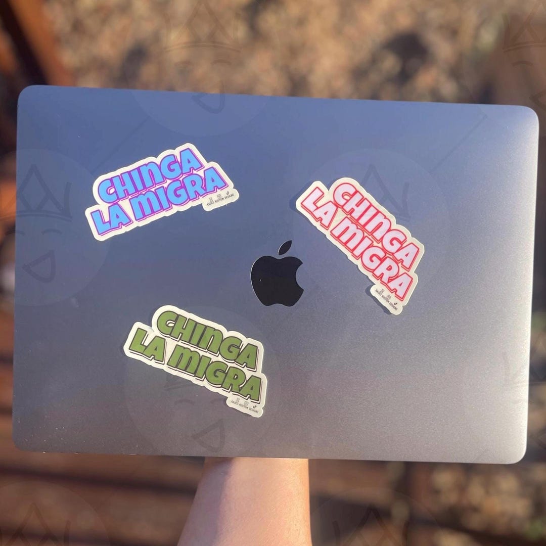 Handmade Ching La Migra Water Resistant Bumper Sticker- Multiple Color ...