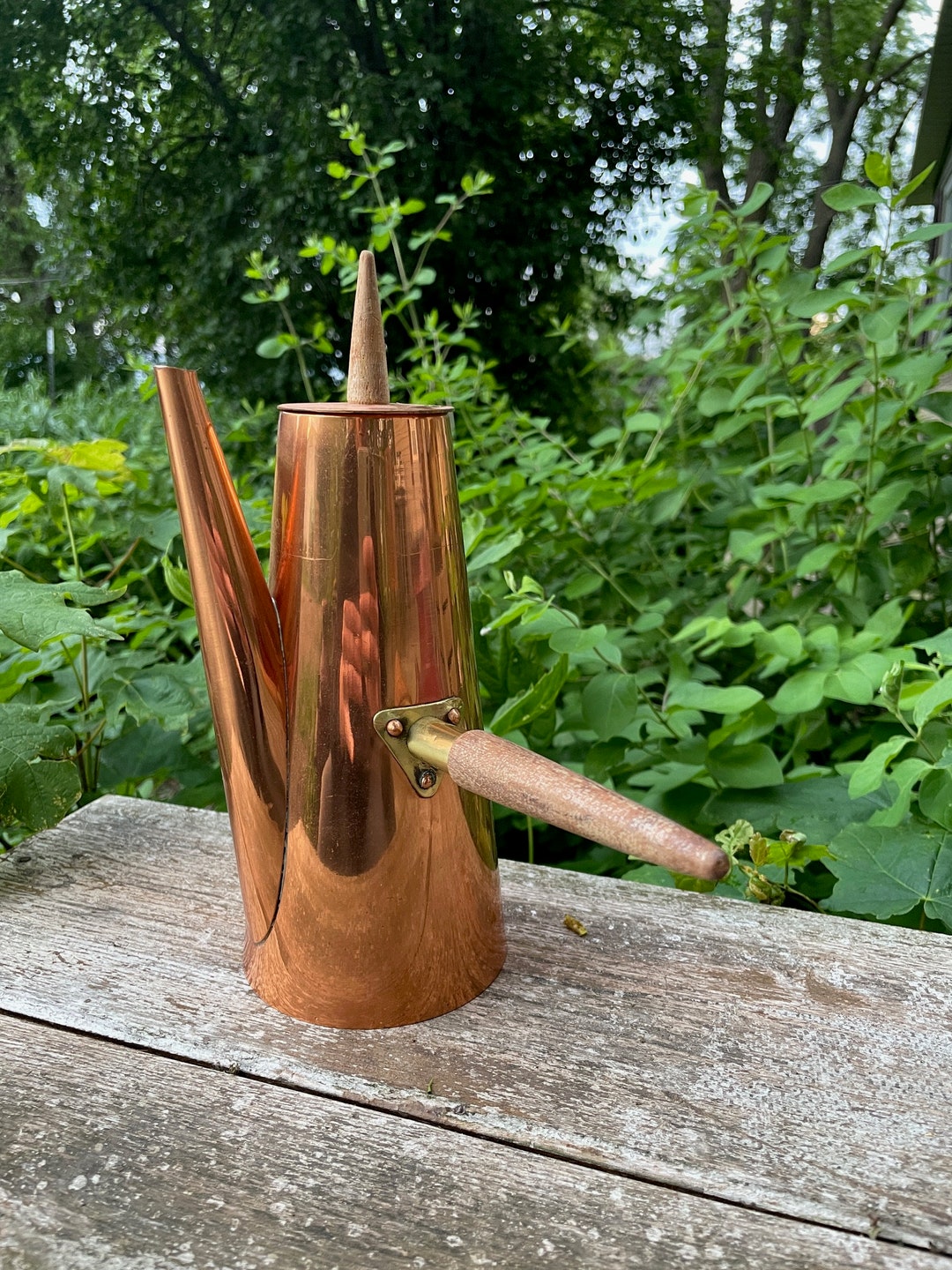 Vintage Copral Copper Cocoa Kettle or Teapot - Etsy