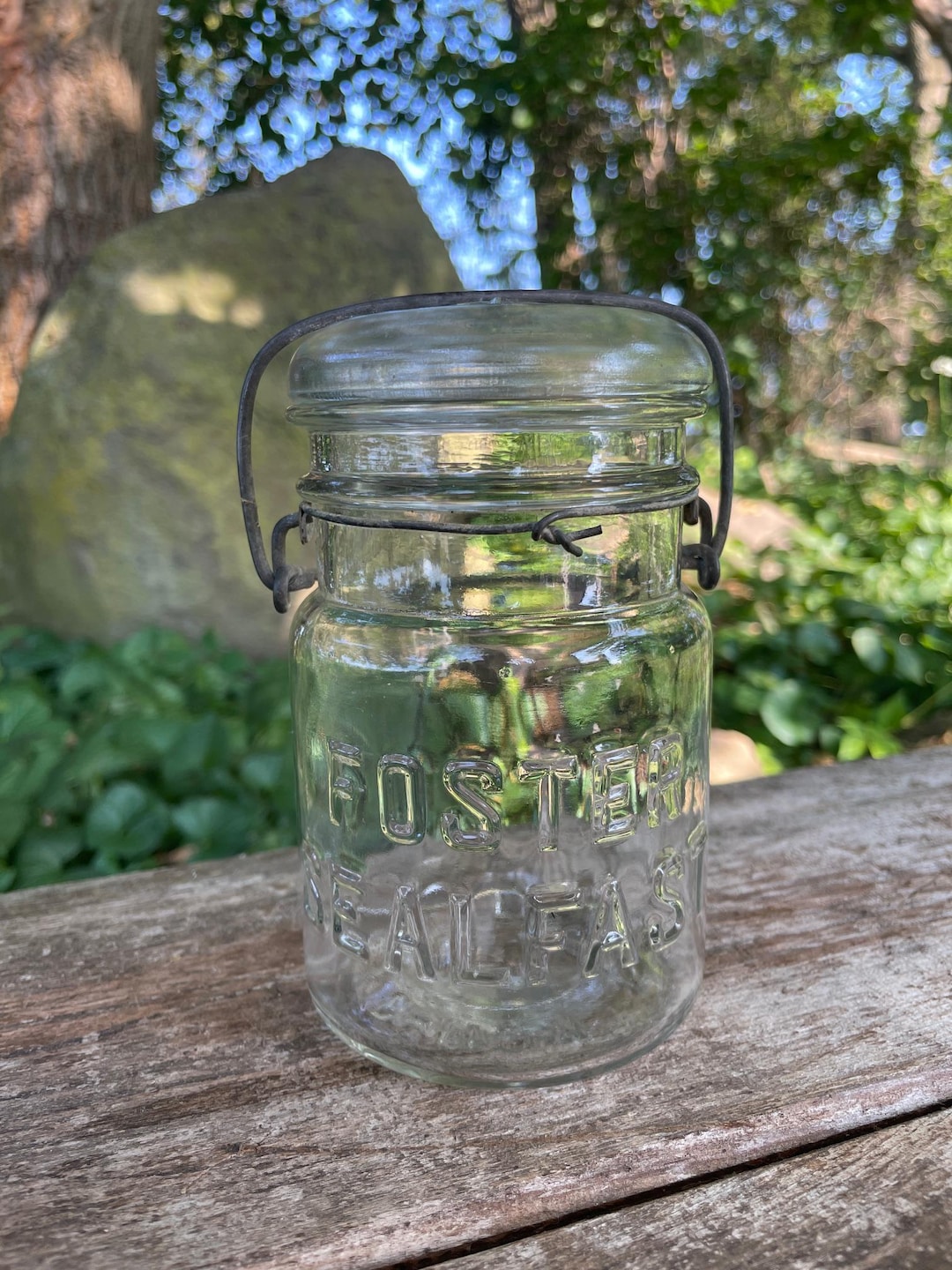 Antique Foster's Sealfast Pint Jar With Wire Bale Lid - Etsy