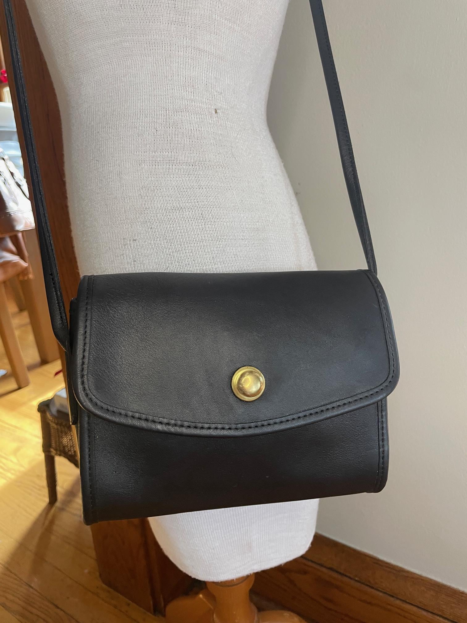 Vintage Coach Chrystie 9892 Bag in Black With Brass Hardware Vintage Coach Chrystie 9892 Bag in Black With Brass Hardware