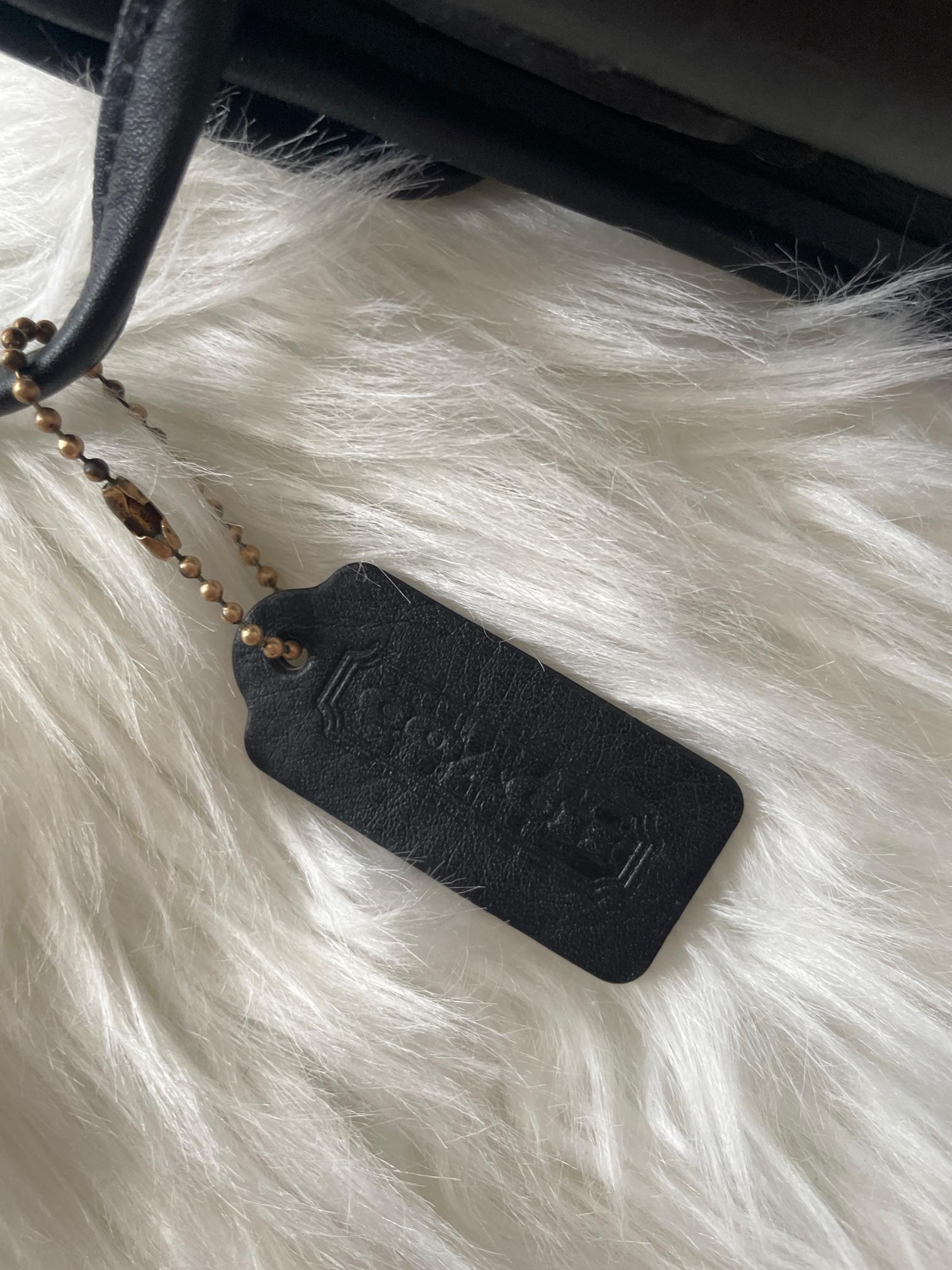 Vintage Coach Chrystie 9892 Bag in Black With Brass Hardware Vintage Coach Chrystie 9892 Bag in Black With Brass Hardware