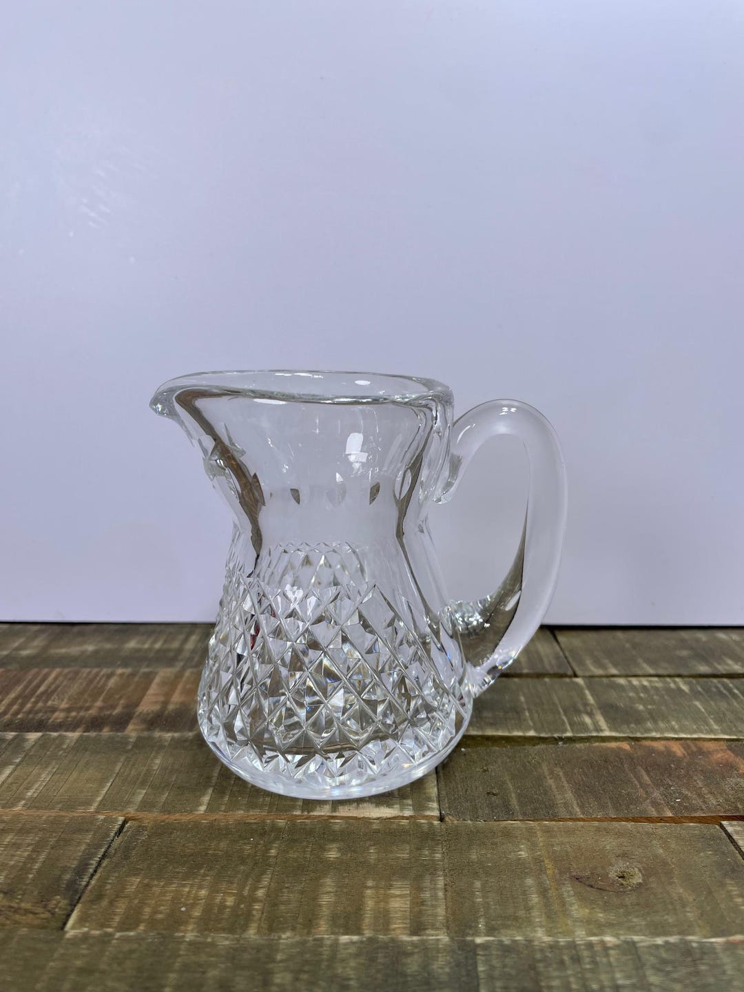 Vintage Waterford Alana Pattern Crystal Creamer/small Pitcher Etched - Etsy