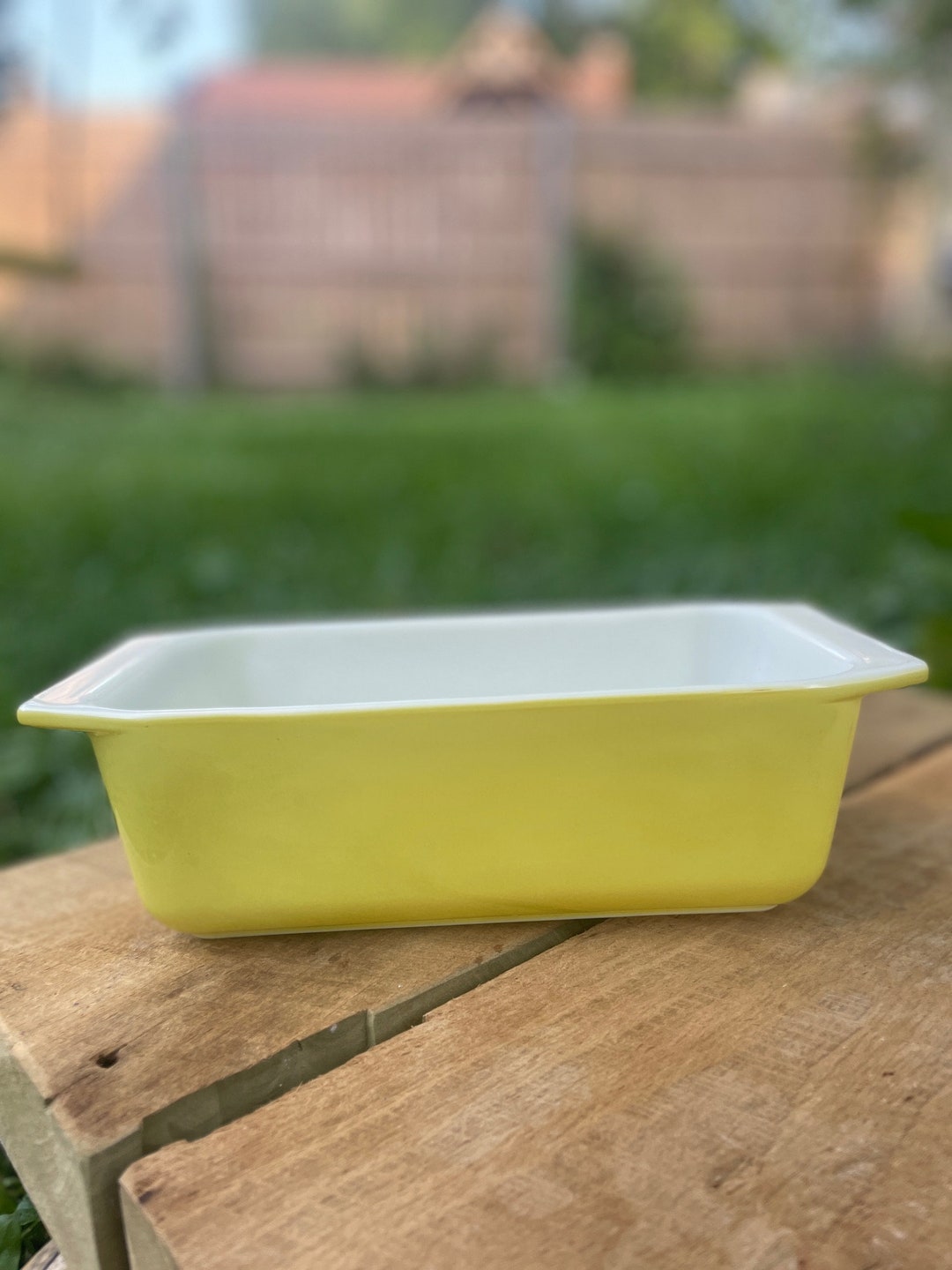 Vintage Yellow Pyrex Loaf Pan - Etsy