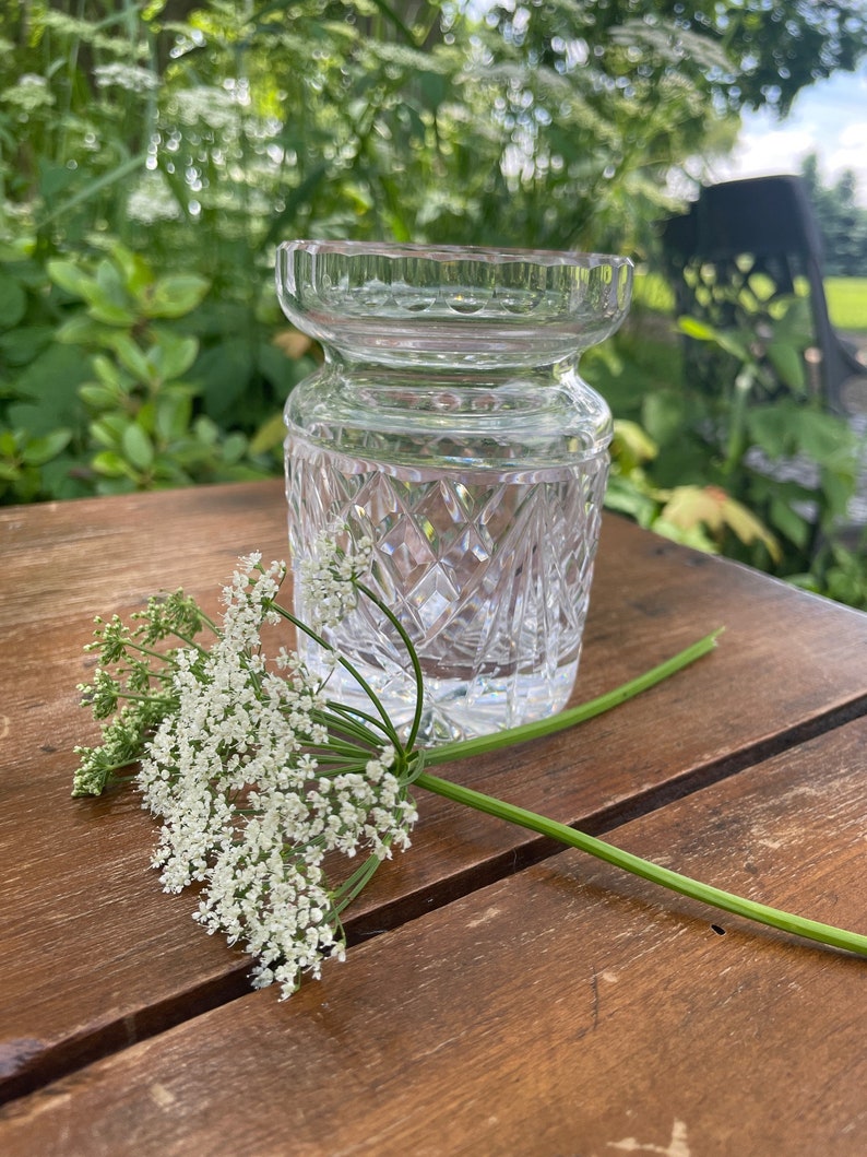 Vintage Waterford Crystal Jam Jar - Etsy